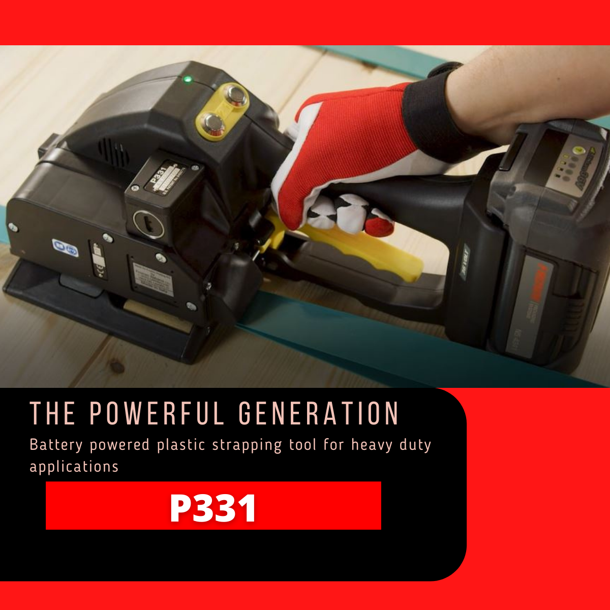 P331 Battery Powered Plastic Strapping Tool | FROMM Packaging