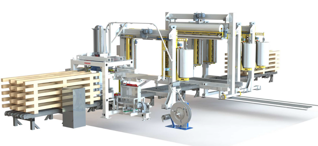 Strapping Machines - Lumber Press for Wood & Panels | FROMM Packaging